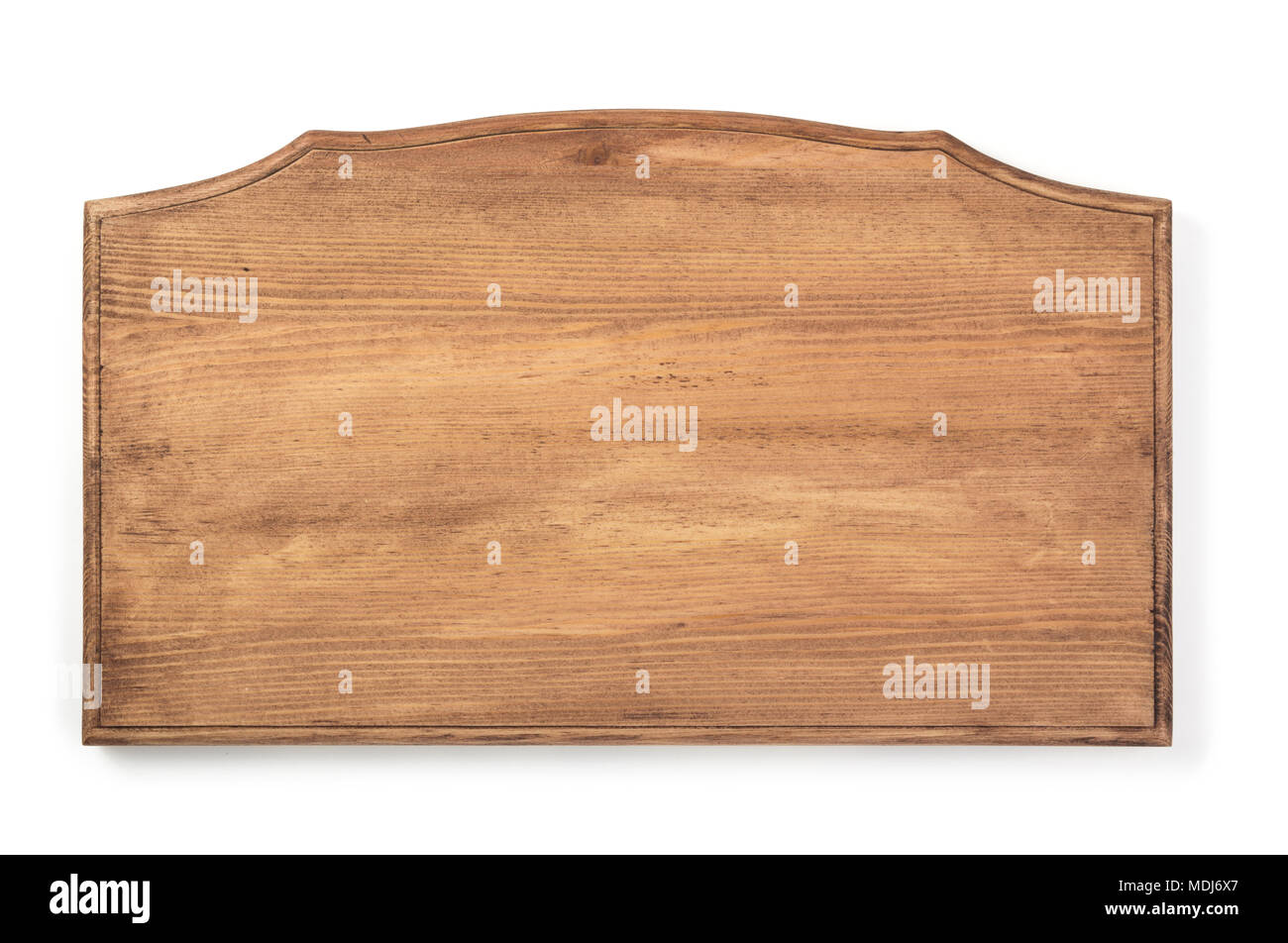 wooden sign board isolated on white background Stock Photo - Alamy