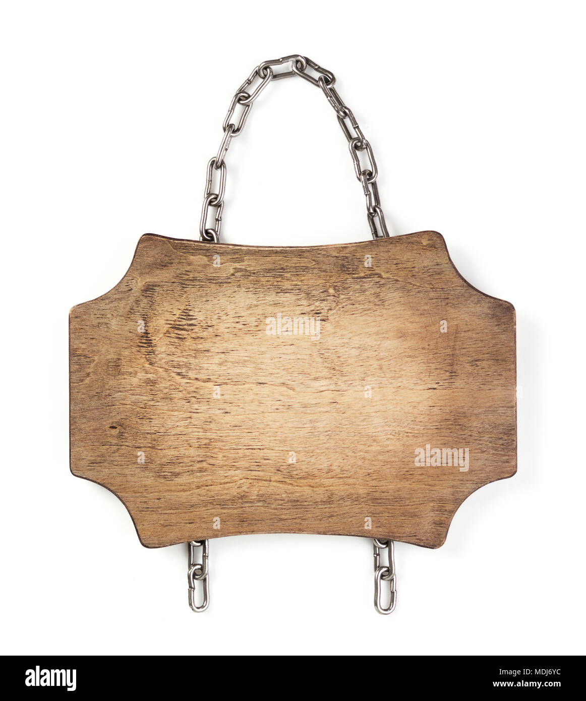 wooden sign board isolated on white background Stock Photo - Alamy