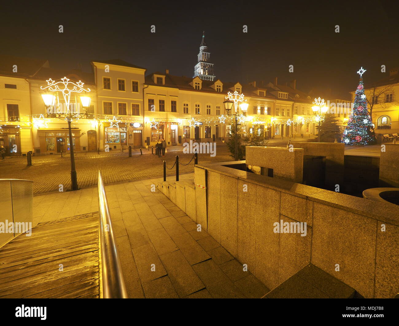 Bielsko-Biala, POLAND EUROPE on January 2018: Scenic view of main ...