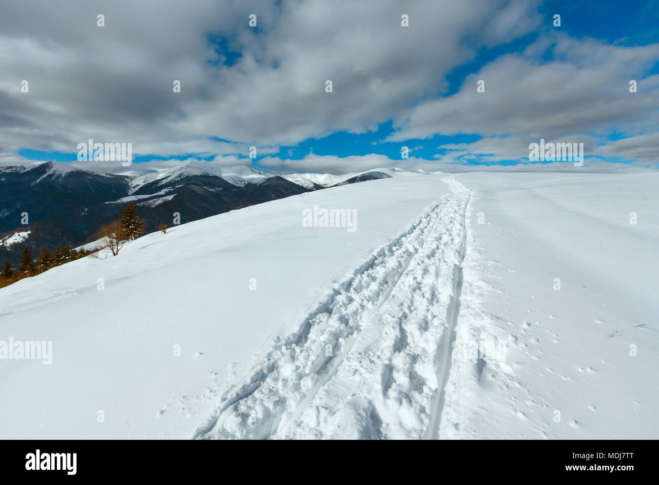 Sledge track hi-res stock photography and images - Alamy