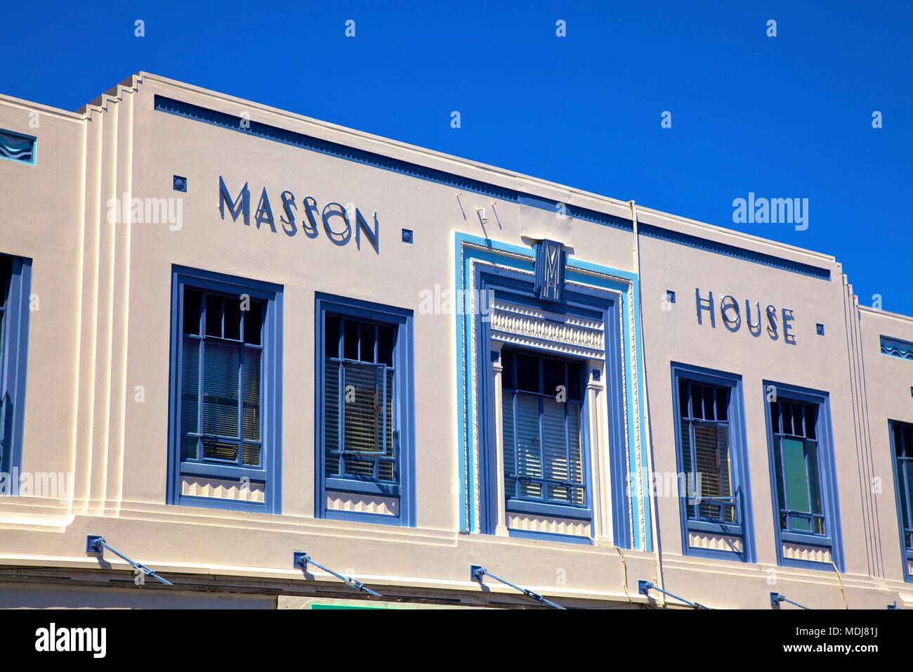 Masson House Art Deco Building, Napier, Hawkes Bay, New Zealand, South ...
