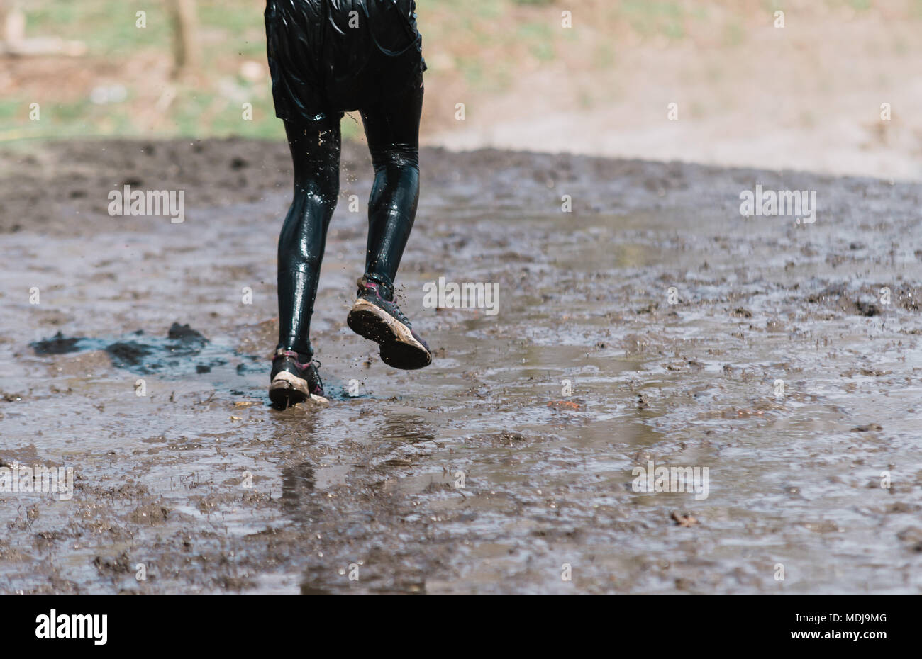 Wet weather jog hi-res stock photography and images - Alamy