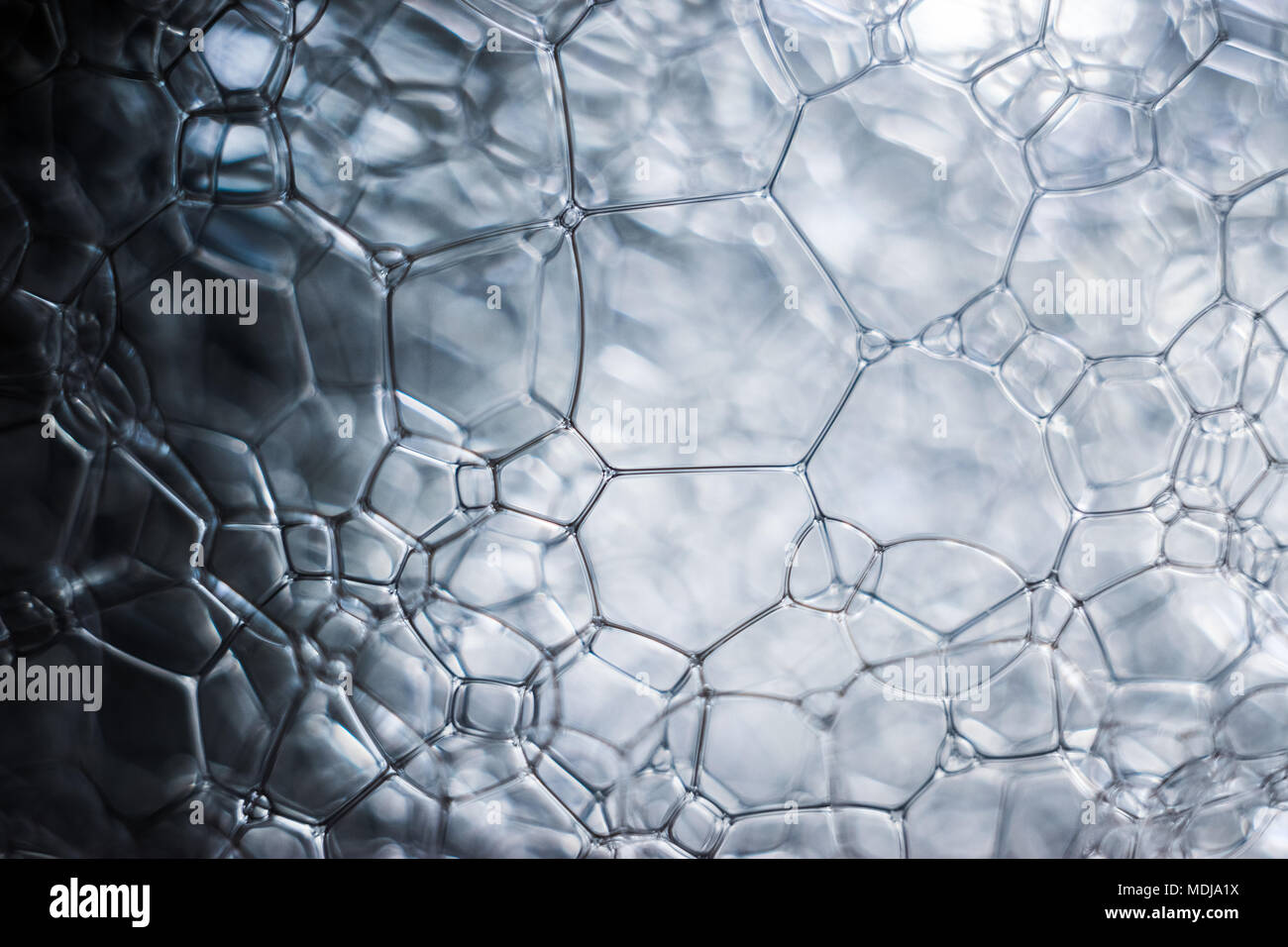 Macro of soap bubbles Stock Photo - Alamy