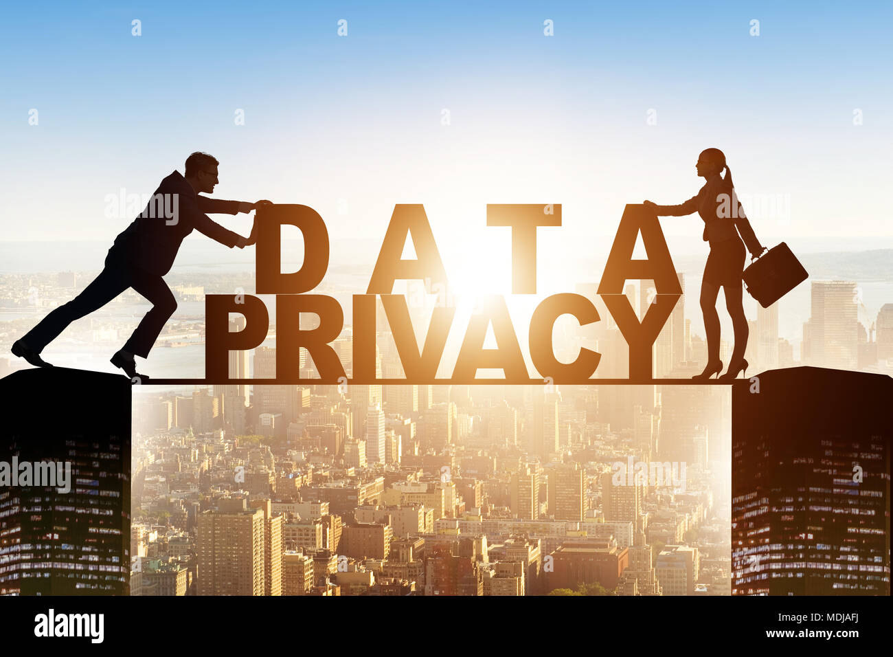 Data privacy concept in modern IT technology Stock Photo - Alamy