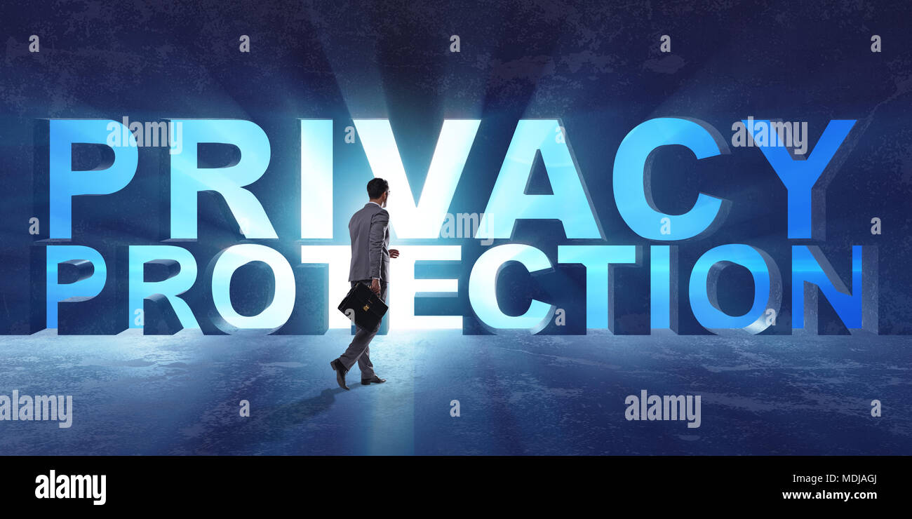 Privacy protection concept in modern IT technology Stock Photo - Alamy