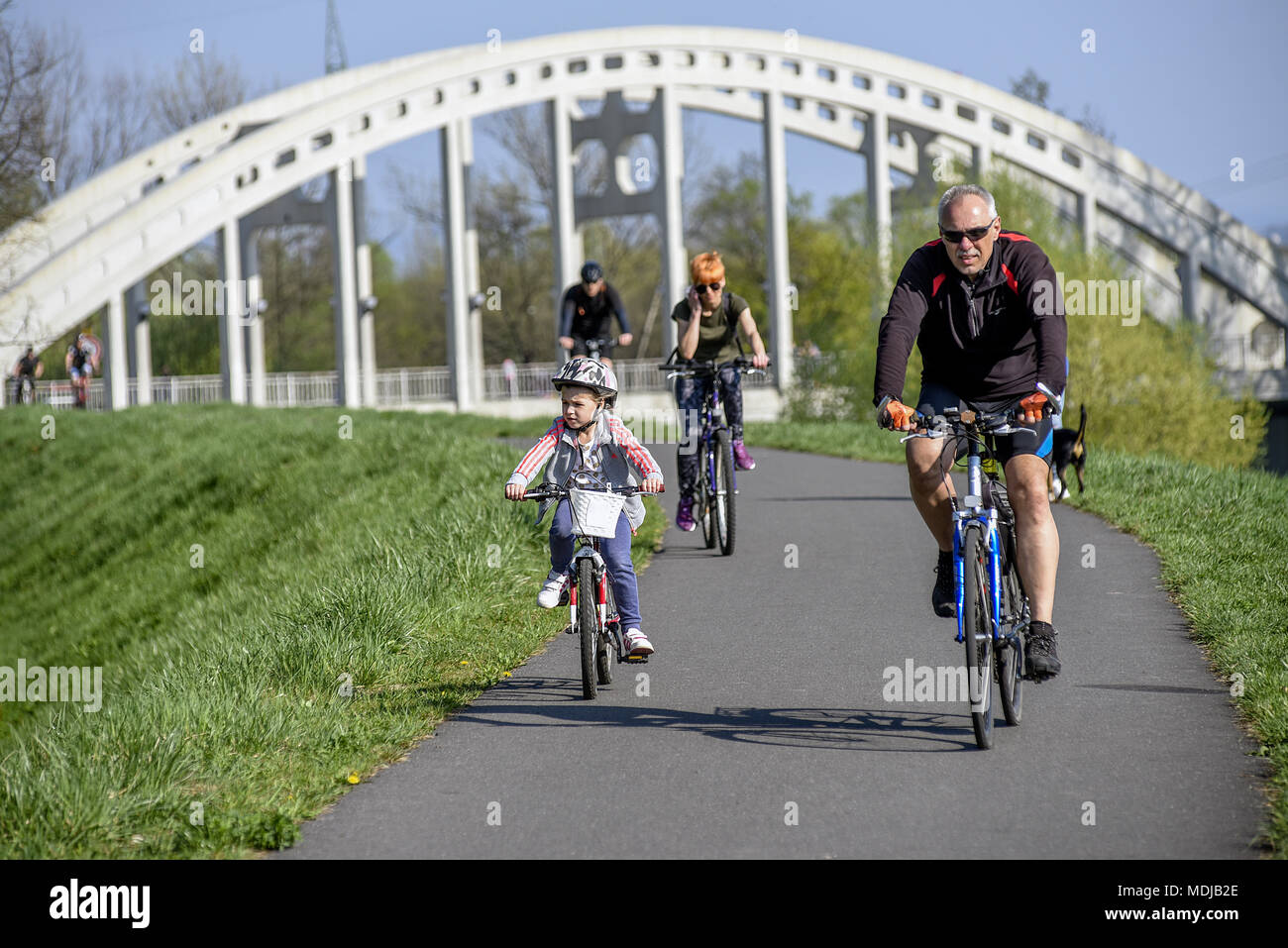 People, cyclist, child, bike Stock Photo - Alamy