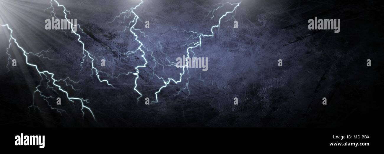 Lightning strikes and dark background Stock Photo - Alamy