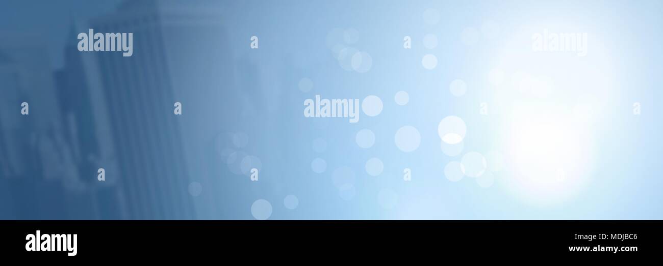 City buildings with flare light source Stock Photo - Alamy