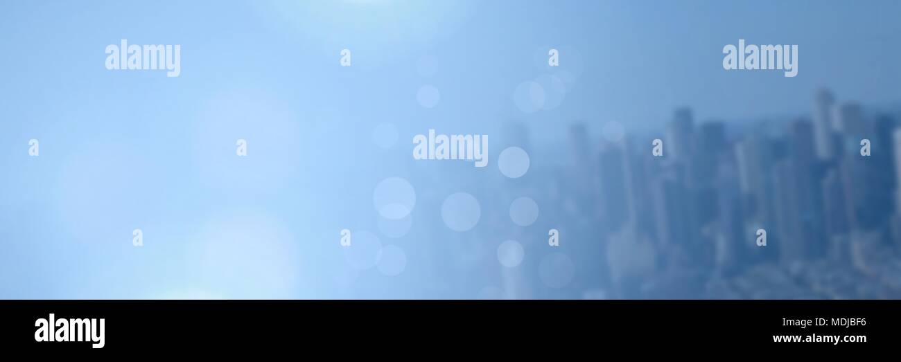 City buildings with flare light source Stock Photo - Alamy