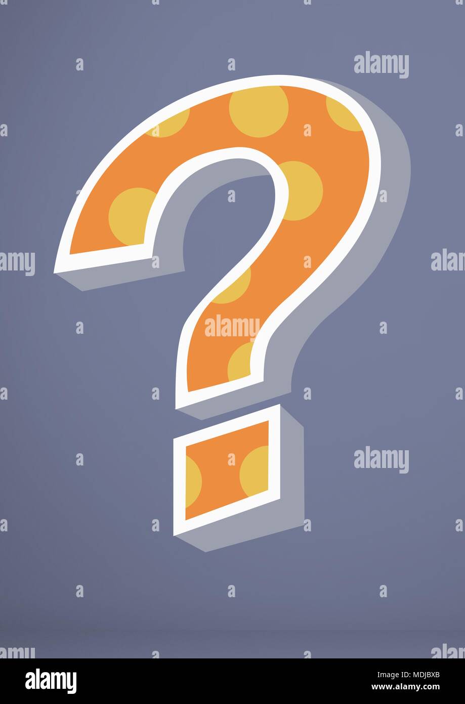 funky cool question mark Stock Photo - Alamy