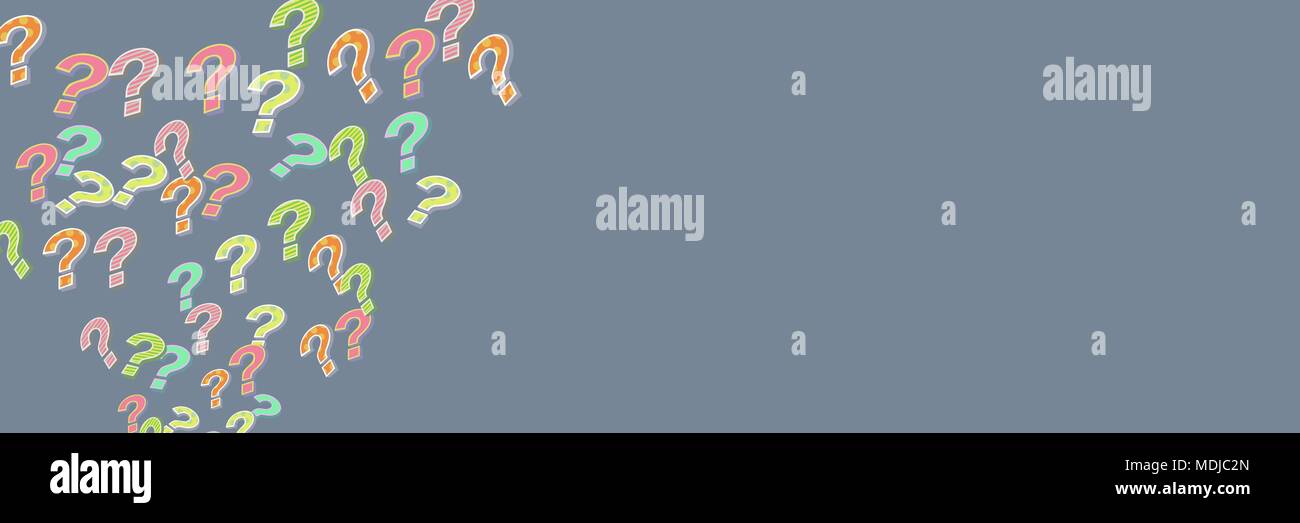 colorful funky question marks Stock Photo - Alamy