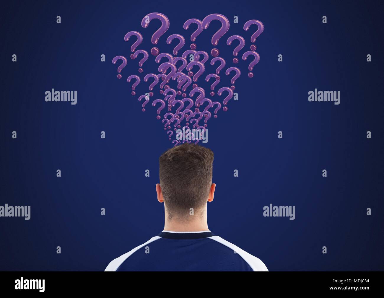 Question mark from soccer football hi-res stock photography and images ...