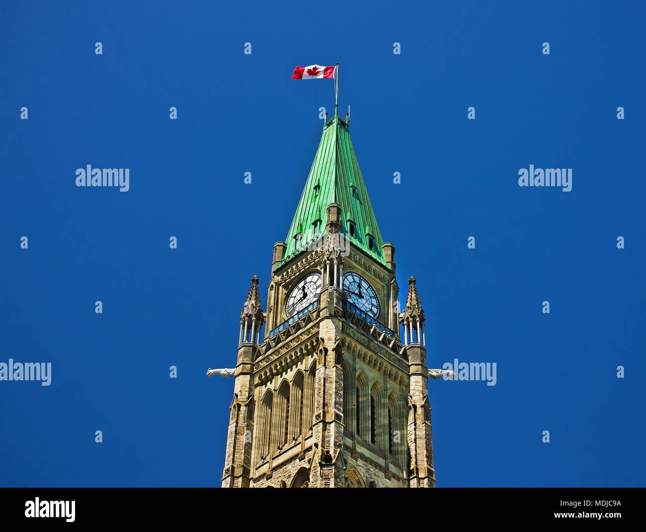 Tower of Victory and Peace or Peace Tower of Canadian Parliament with ...