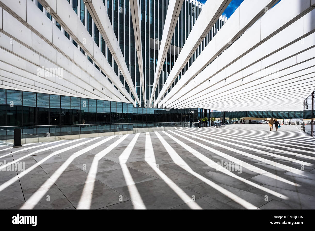 Portugal, Lisbon - March 15, 2018. The EDP Headquarters is designed by ...