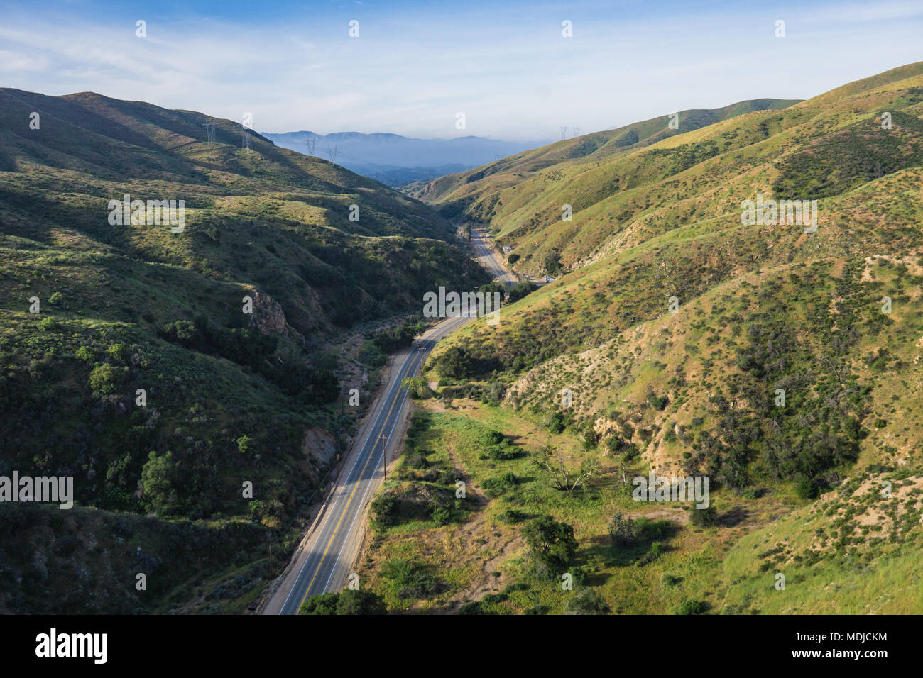 Los Angeles Hills Aerial Stock Photos & Los Angeles Hills Aerial Stock ...