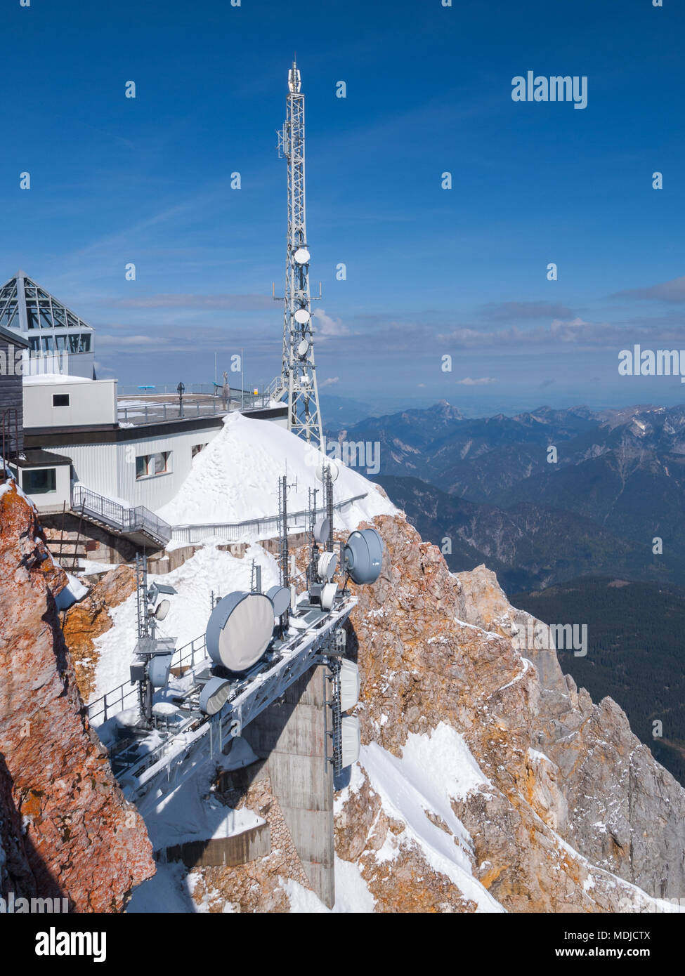 View from the Zugspitze platform Stock Photo - Alamy