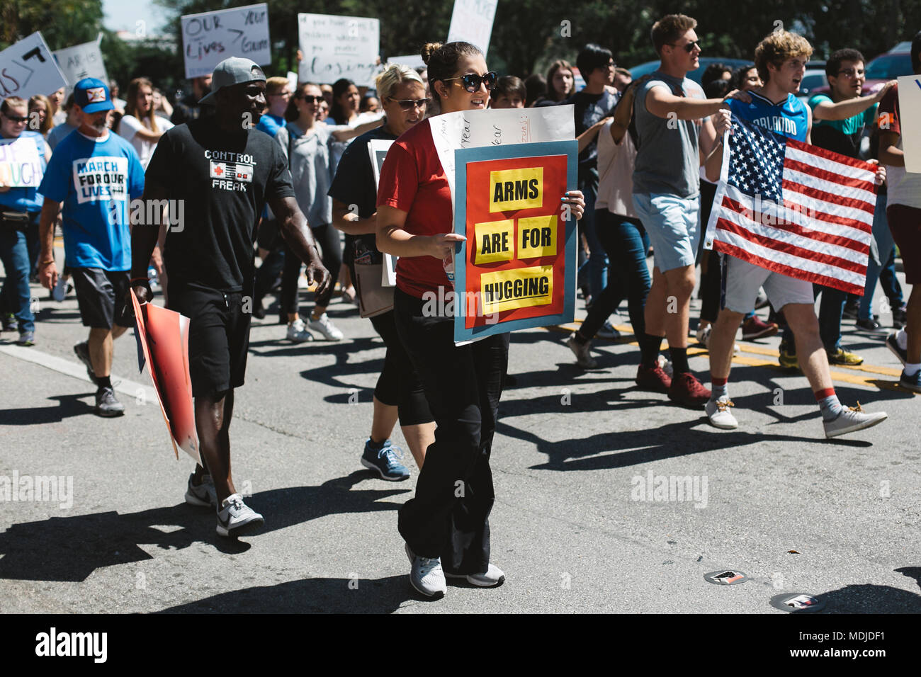 March For Our Lives Nationwide Event in Downtown Orlando, Florida (2018 ...
