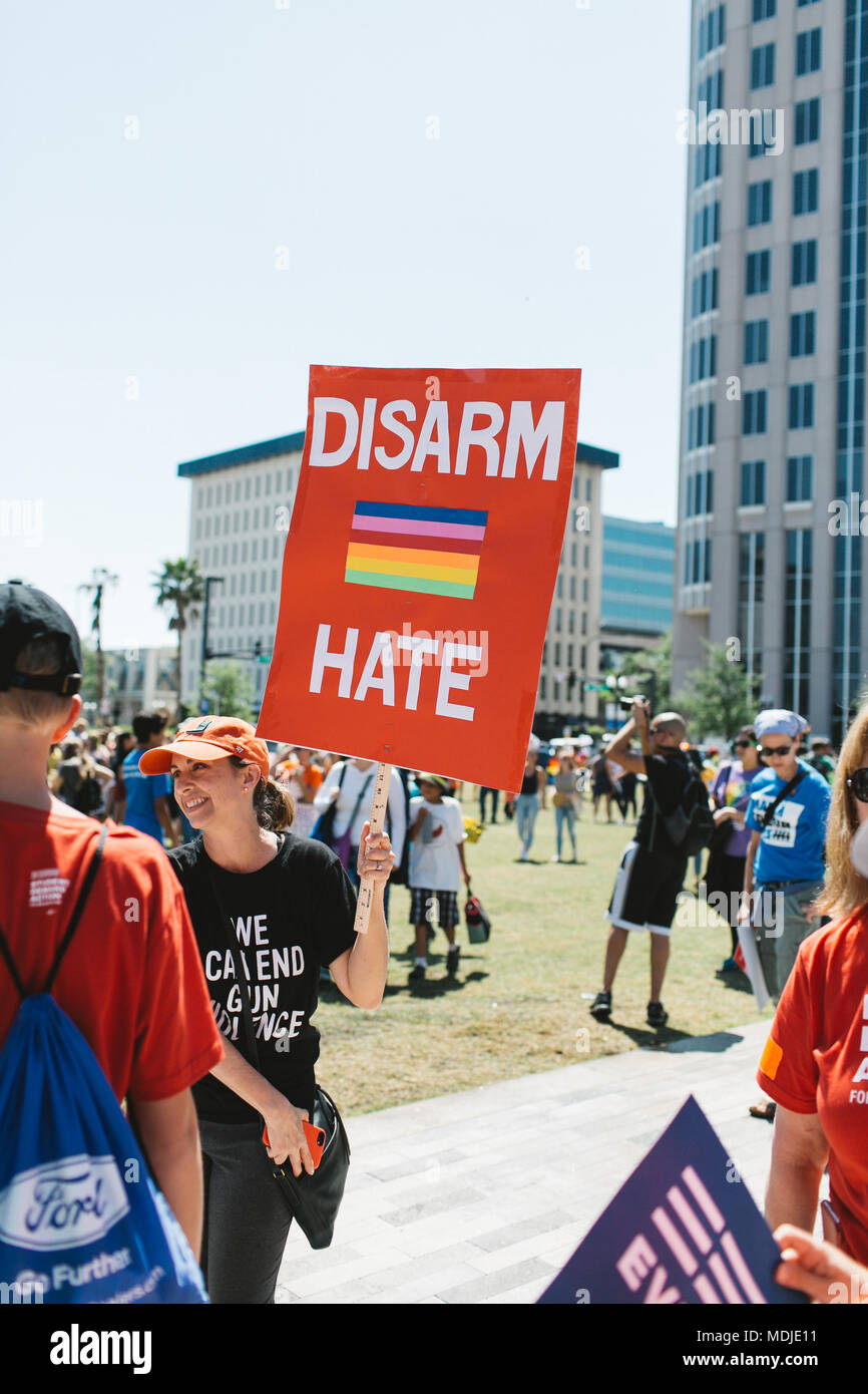 Disarm hate protest sign hi-res stock photography and images - Alamy