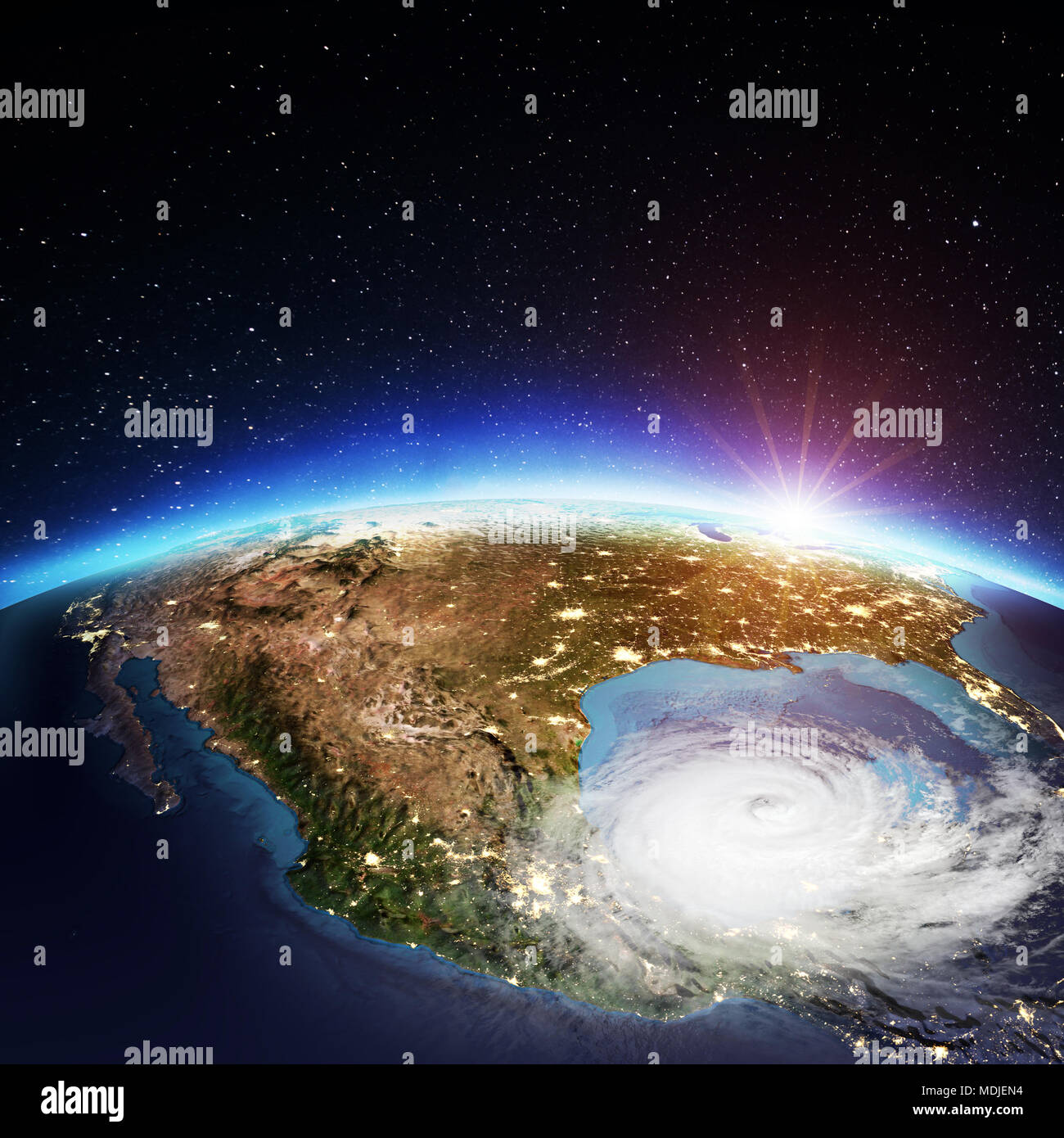 United States cyclone. 3D rendering Stock Photo - Alamy