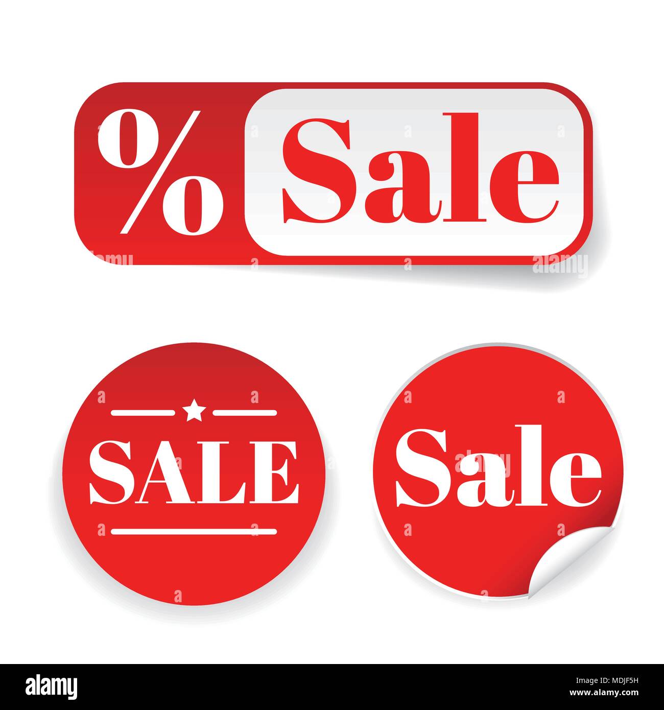 Sale sticker set label Stock Vector Image & Art - Alamy