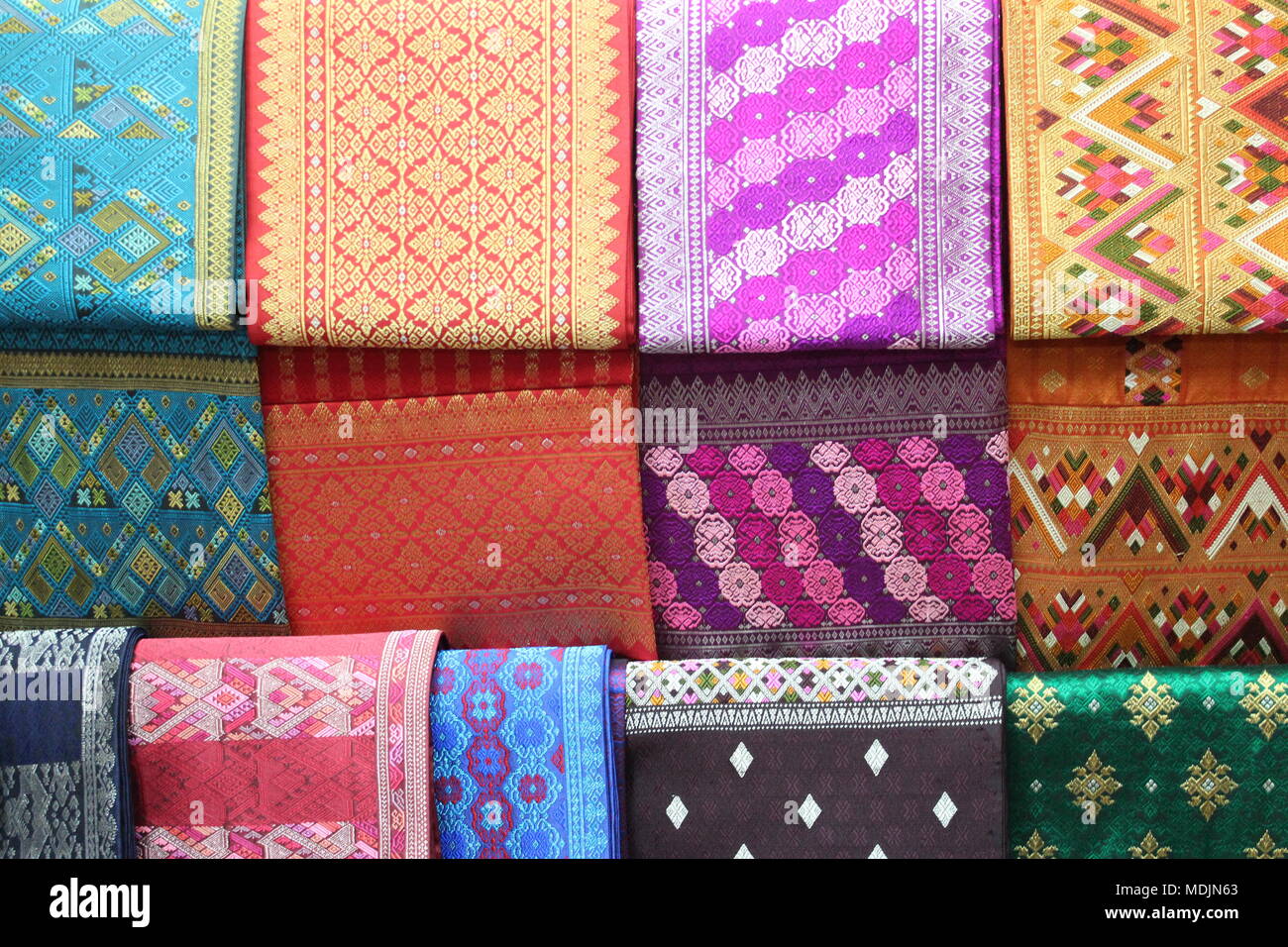 Traditional woven textiles of laos hi-res stock photography and images ...