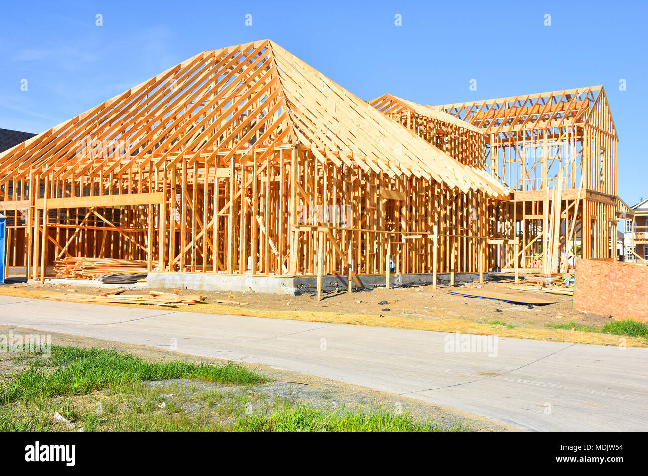 New Home construction Stock Photo - Alamy