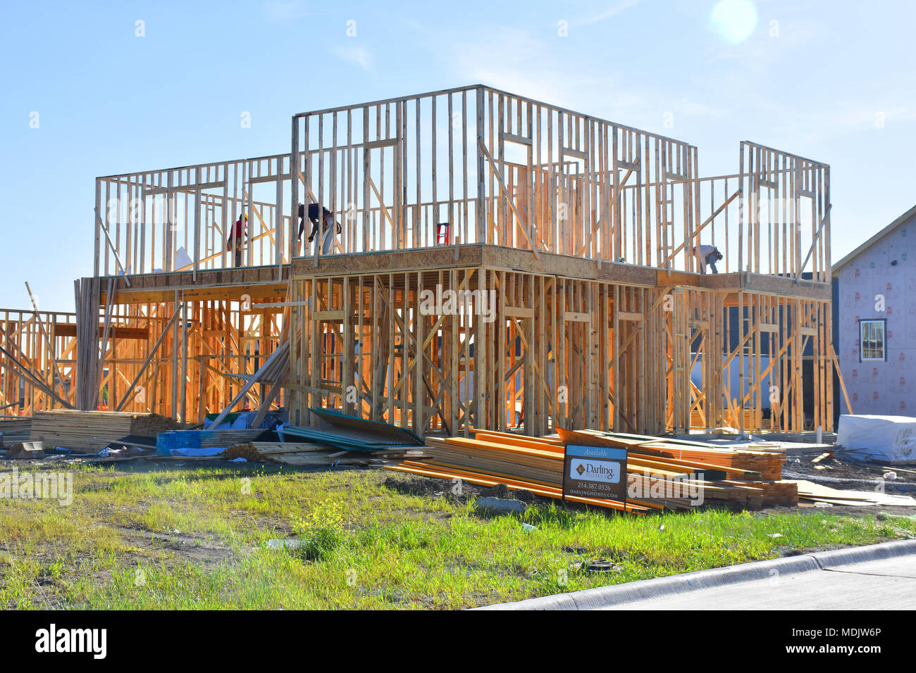 New Home construction Stock Photo - Alamy