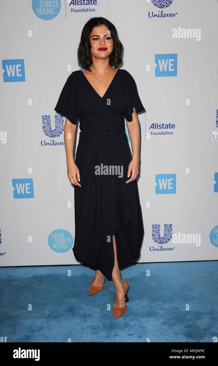 Los Angeles, CA, USA. 19th Apr, 2018. Selena Gomez at arrivals for WE ...