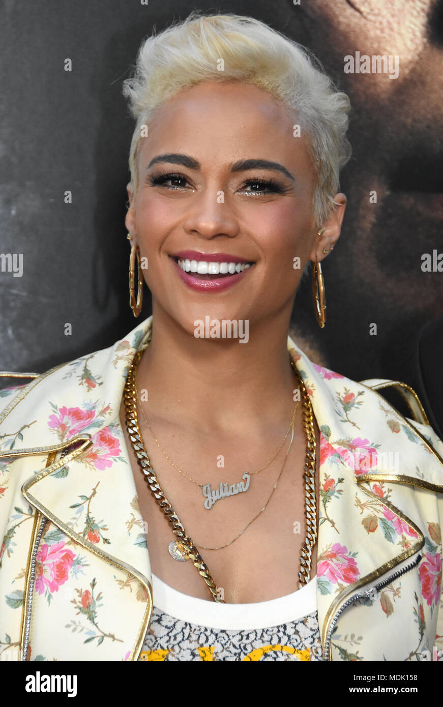Los Angeles, USA. 19th Apr, 2018. Actress Paula Patton attends the Los ...