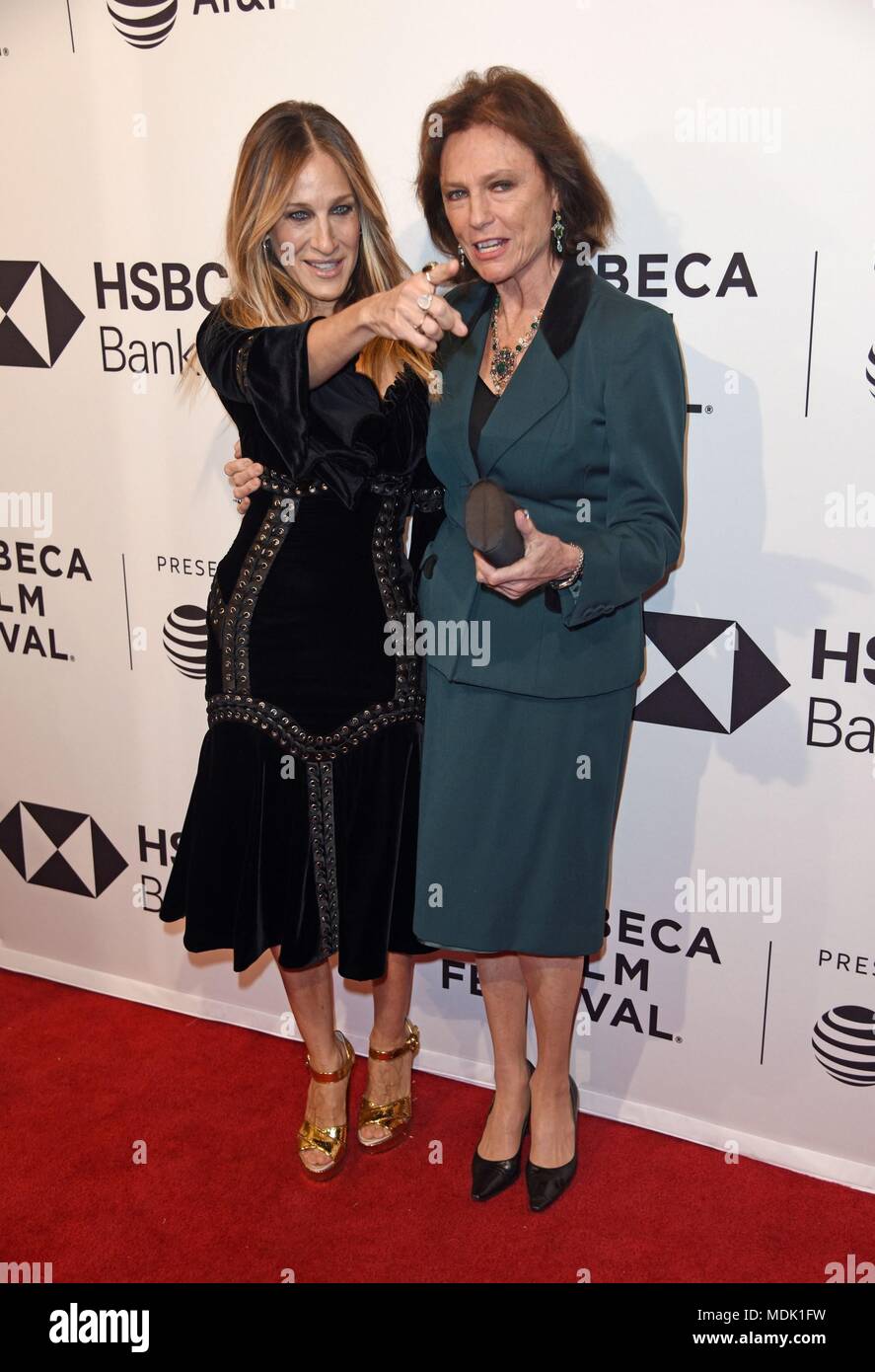 New York, NY, USA. 19th Apr, 2018. Sarah Jessica Parker, Jacqueline ...