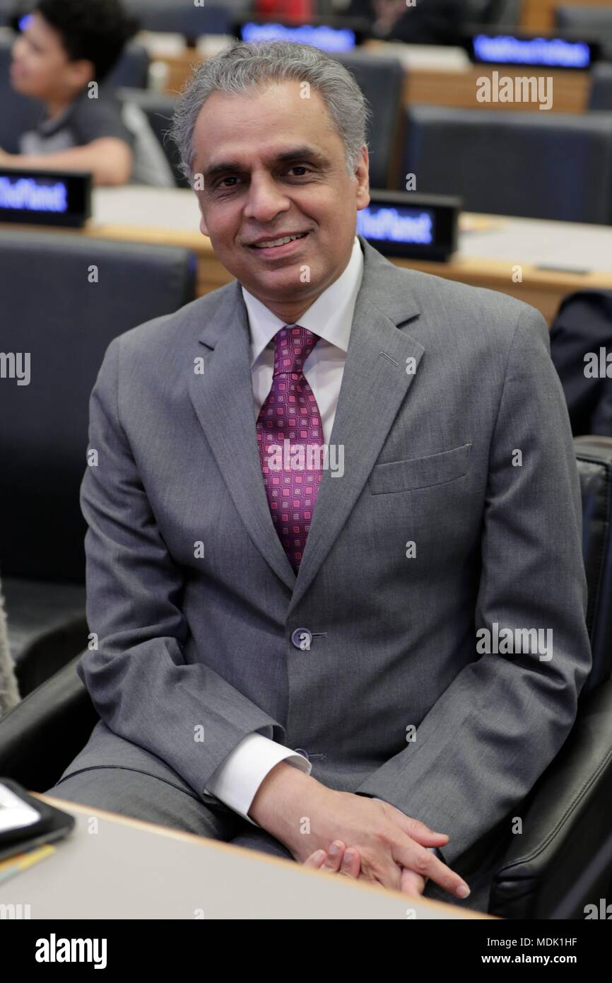 United Nations, New York, USA, April 19 2018 - India Ambassador to the ...