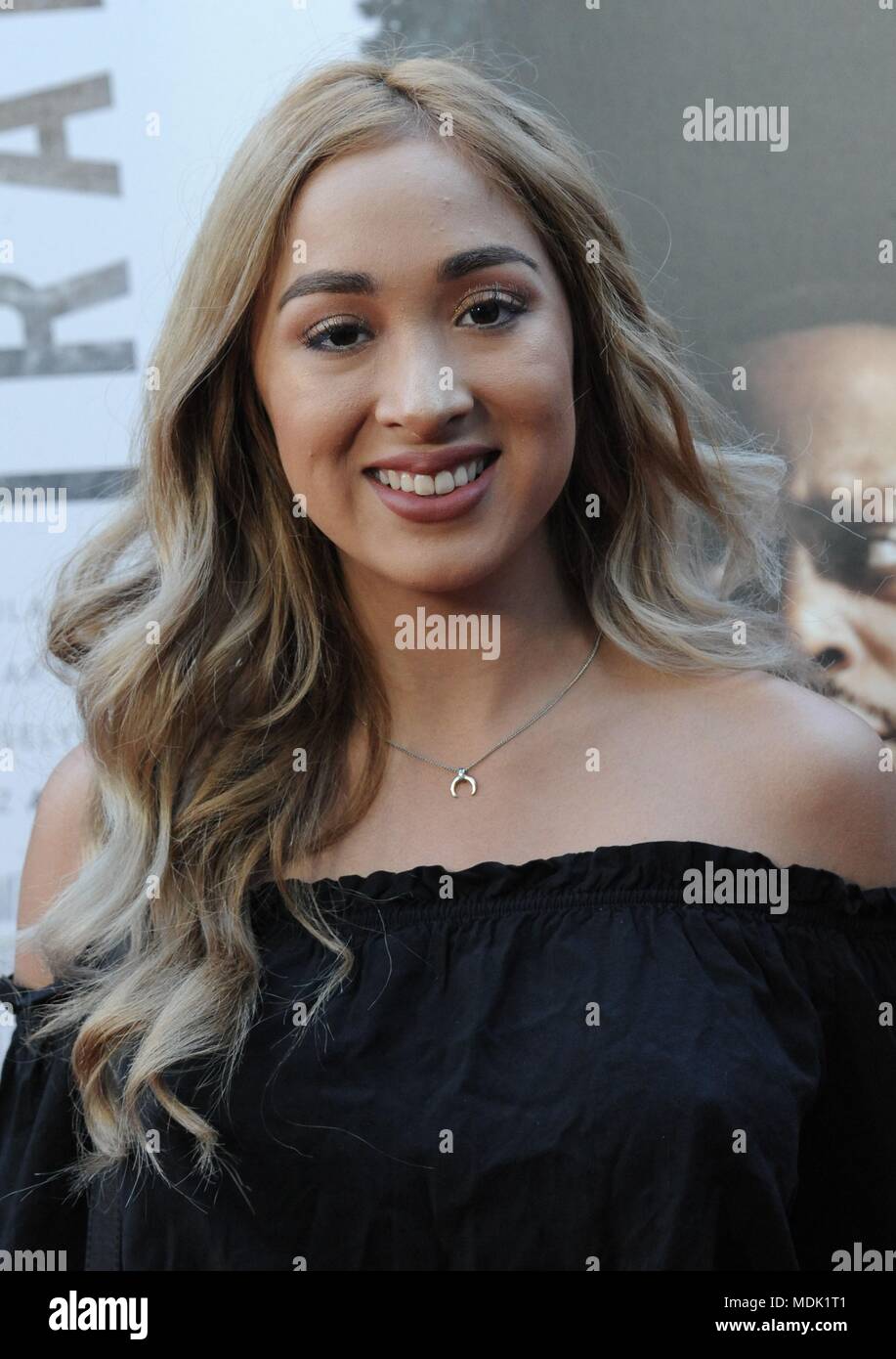 Los Angeles, CA, USA. 19th Apr, 2018. Marilyn Flores at arrivals for ...