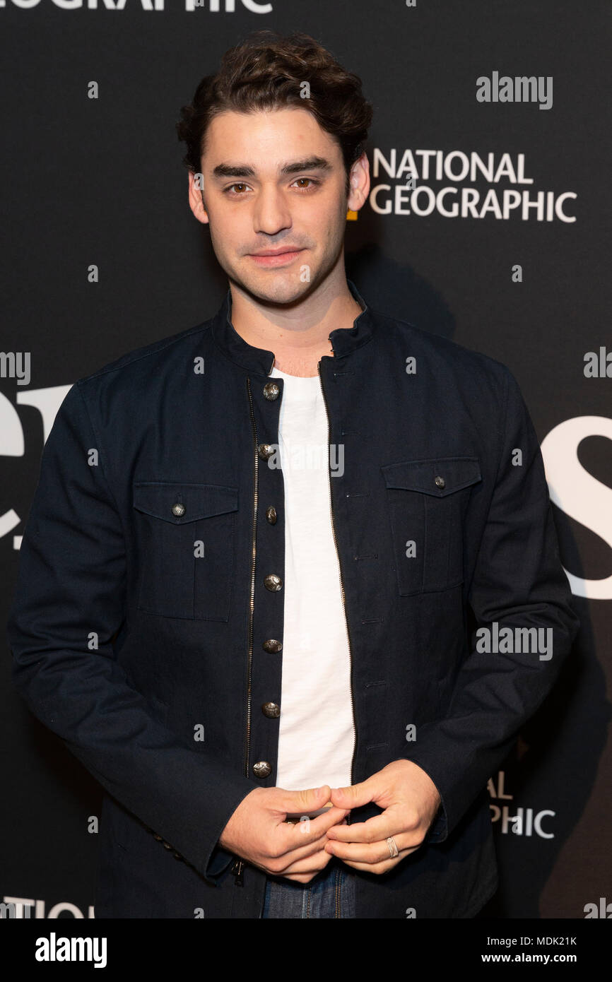 New York, USA. April 19, 2018: Alex Rich attends National Geographic ...