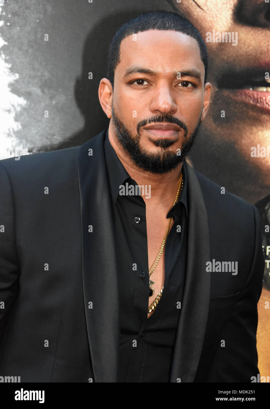 Los Angeles, USA. 19th Apr, 2018. Actor Laz Alonso attends the Los ...