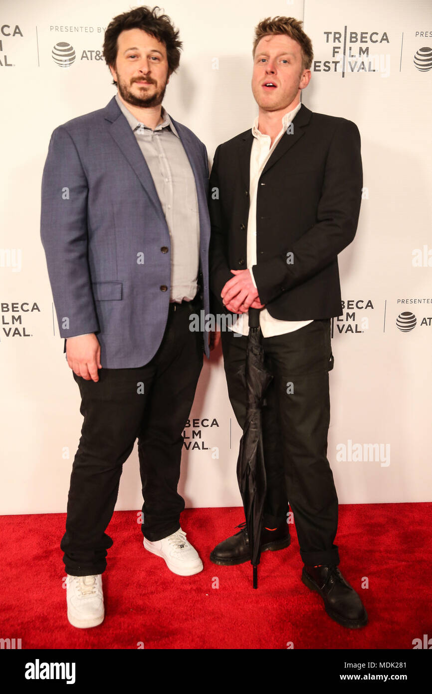 New York, NEW YORK, USA. 19th Apr, 2018. Mike Martinez and Tyler Wray ...