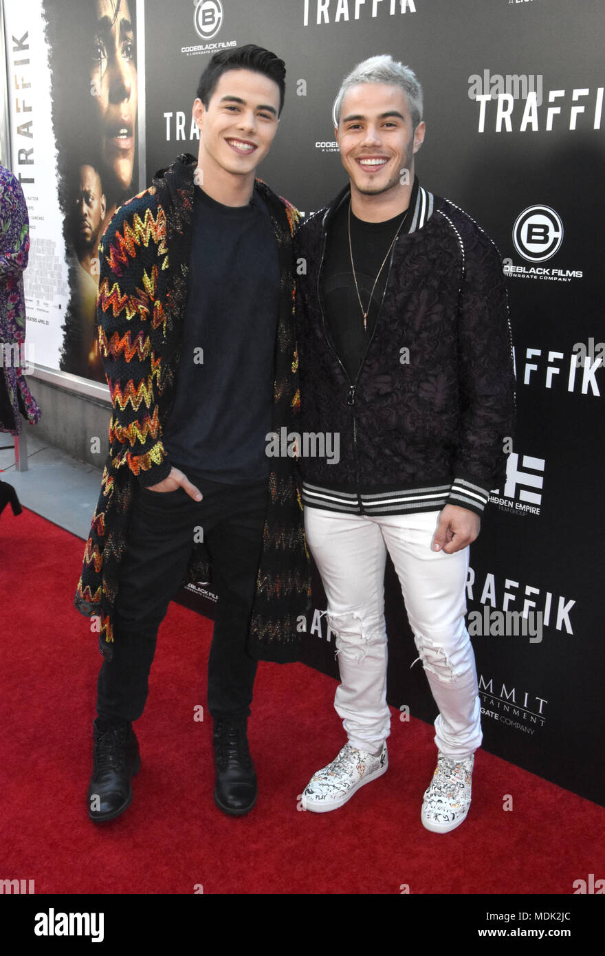 Los Angeles, USA. 19th Apr, 2018. (L-R) Gustavo Rocha and Tulio Rocha ...