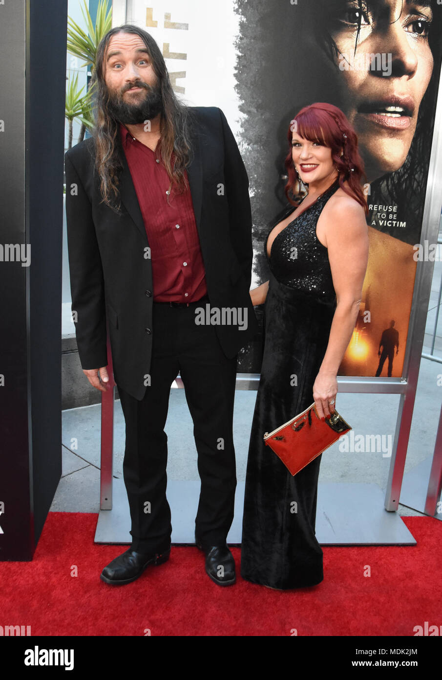 Los Angeles, USA. 19th Apr, 2018. (L-R) Actor Lorin McCraley and guest ...