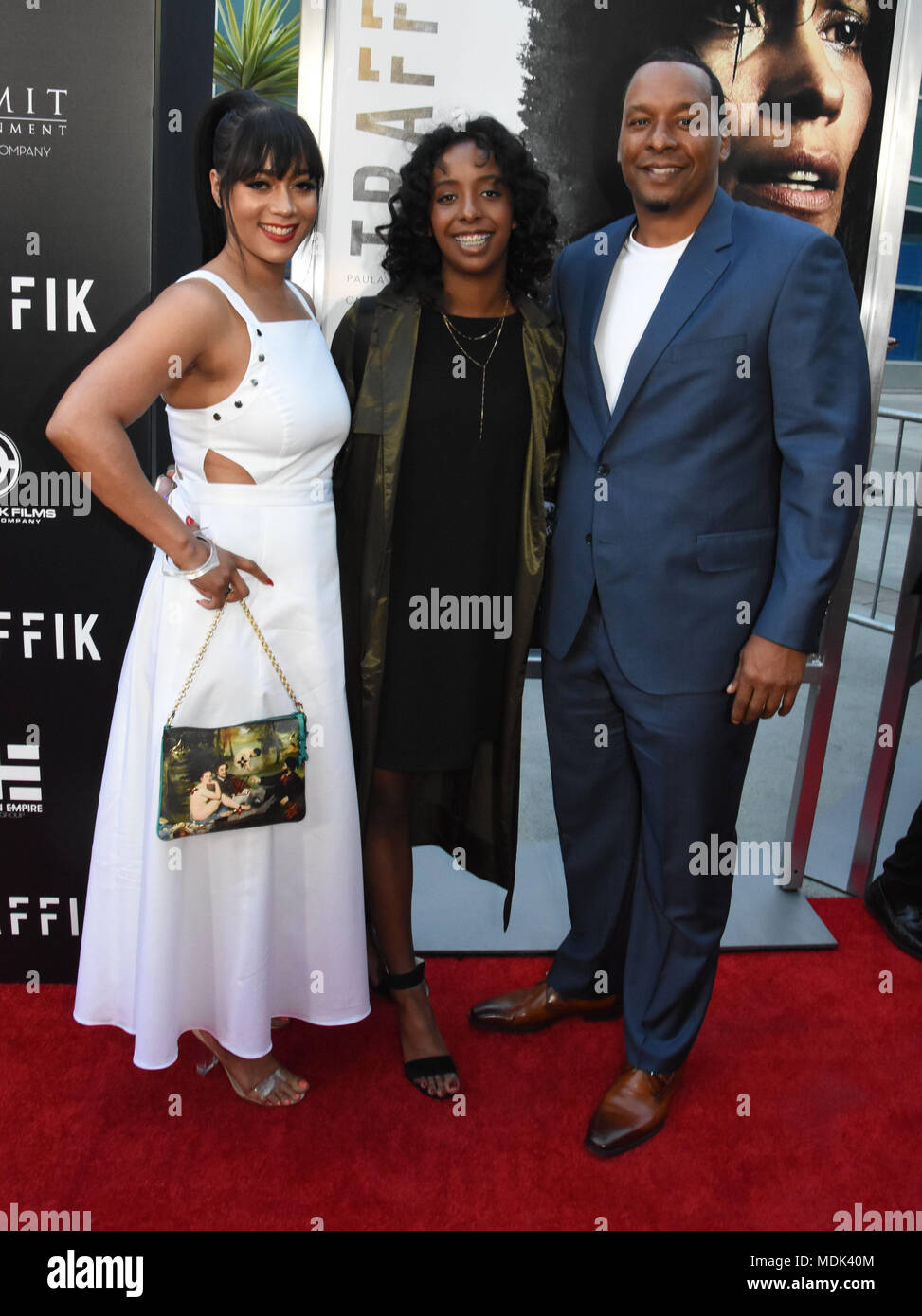 Los Angeles, USA. 19th Apr, 2018. (L-R) Producer Roxanne Avent, Milan ...