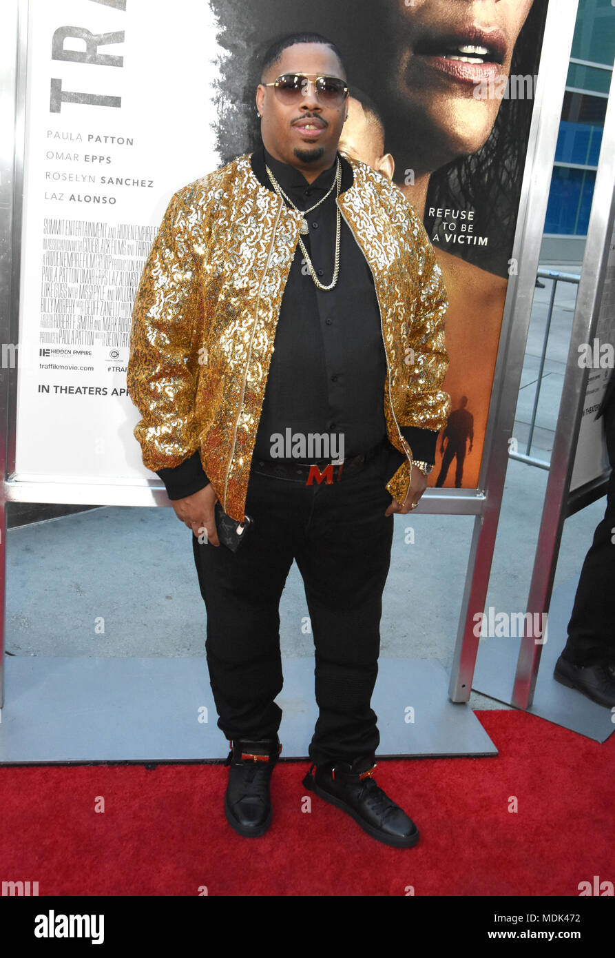 Los Angeles, USA. 19th Apr, 2018. Music Producer LT Hutton attends the ...