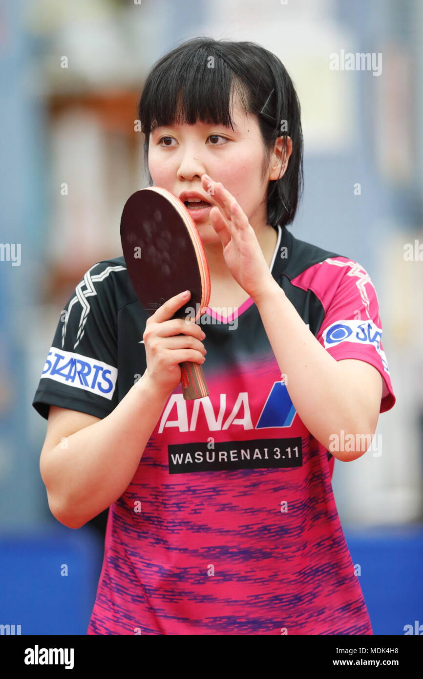 Tokyo, Japan. 20th Apr, 2018. Miu Hirano (JPN), April 20, 2018 - Table ...