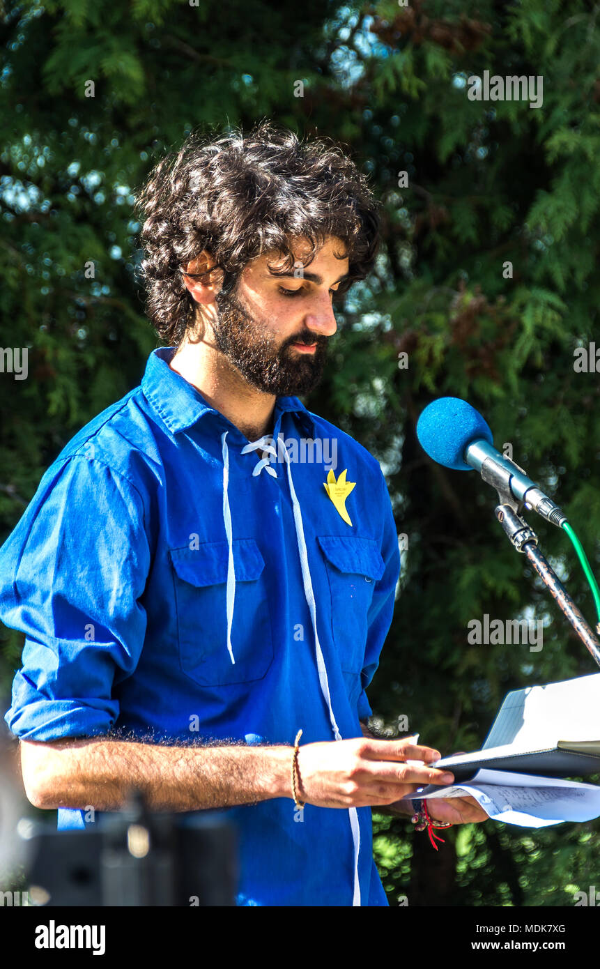 Warsaw, Poland - April 19th, 2018: Caddish at 18, Mila Street where ...