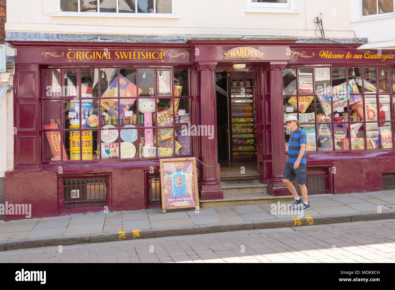 Hardys sweet shop, High Street, Salisbury, Wiltshire, UK Stock Photo ...