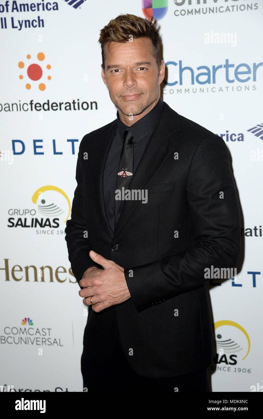 New York, NY, USA. 19th Apr, 2018. Ricky Martin at arrivals for ...