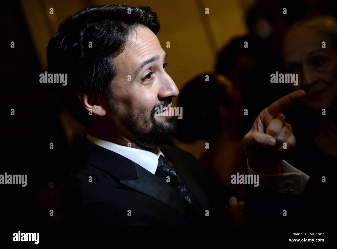 New York, NY, USA. 19th Apr, 2018. Lin Manuel Miranda at arrivals for ...