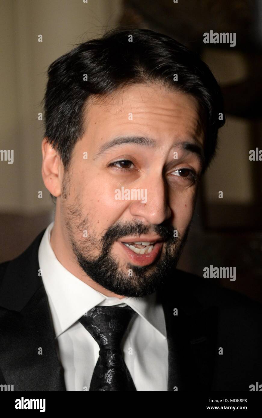 New York, NY, USA. 19th Apr, 2018. Lin Manuel Miranda at arrivals for ...