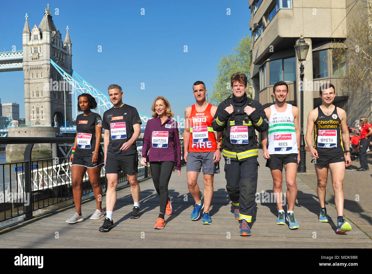 London, UK. 20th April 2018. Spirit of London runners at the Spirit of ...