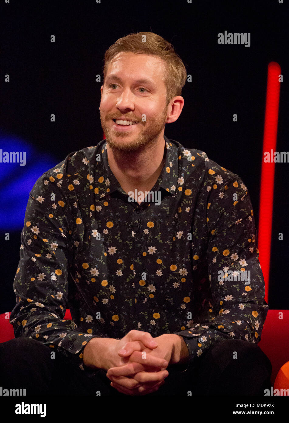 Calvin Harris during the filming of the Graham Norton Show at The ...