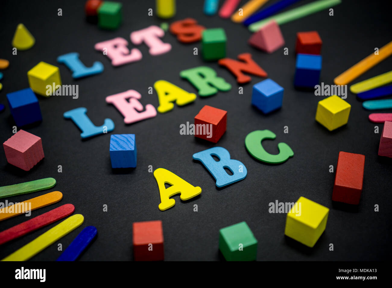 Kids learning letters hi-res stock photography and images - Alamy