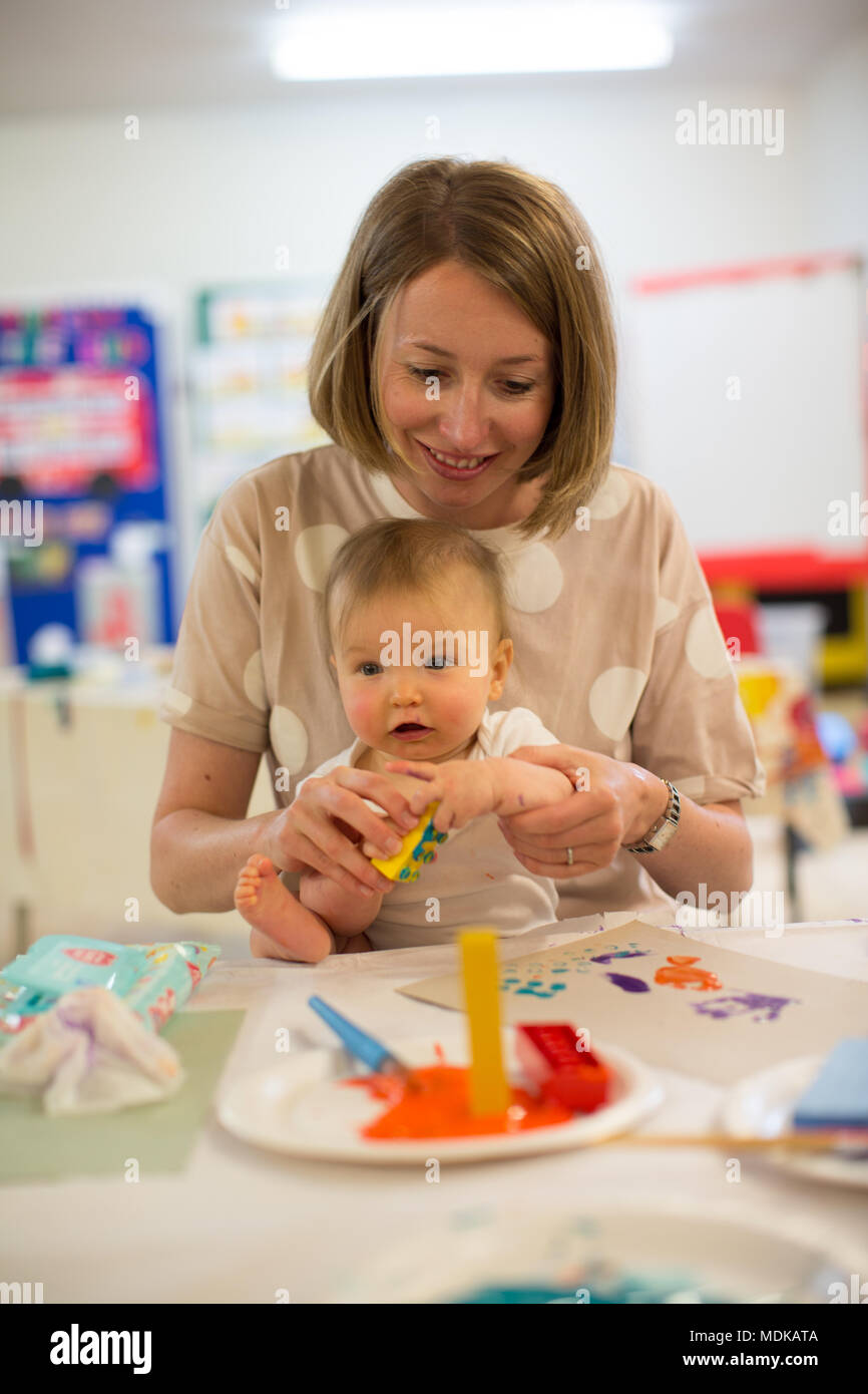 Messy babies hi-res stock photography and images - Alamy