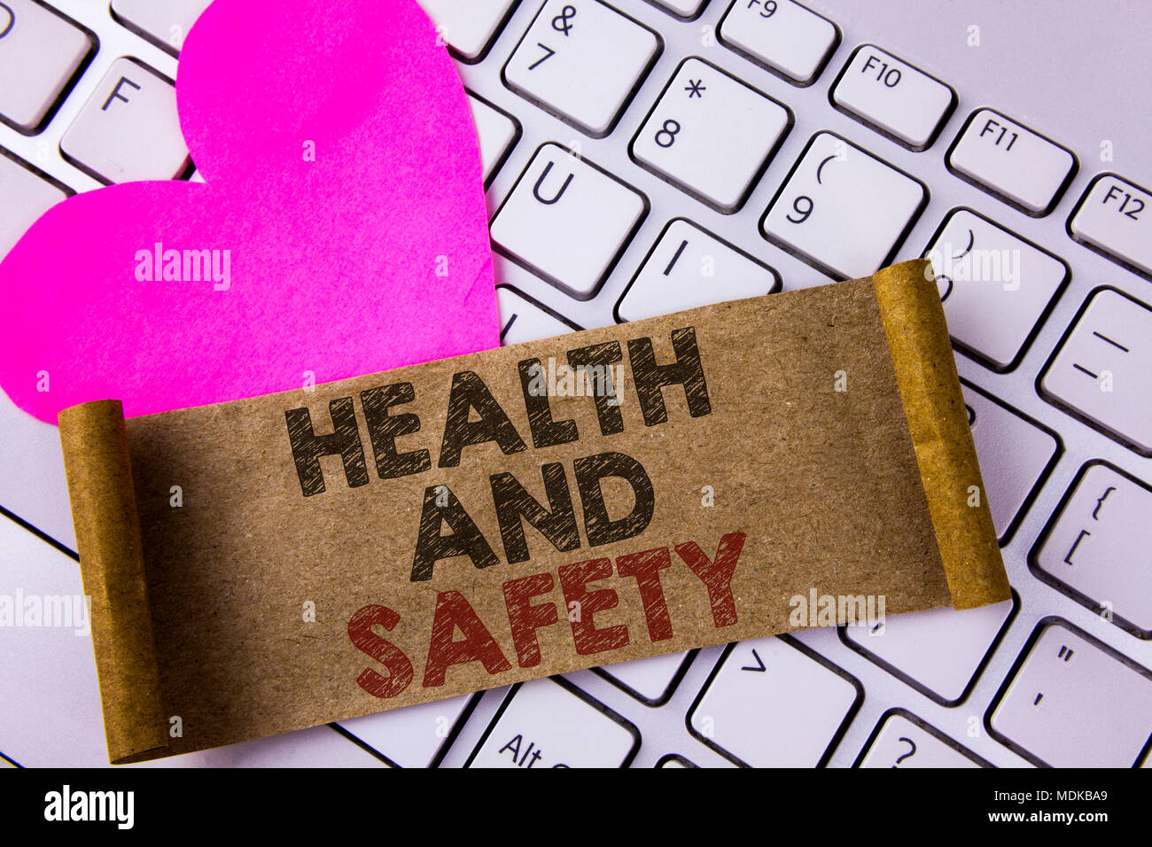 Writing note showing Health And Safety. Business photo showcasing being ...